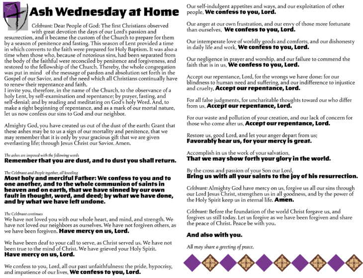 2021 Lent in a Bag Files and Outline - Church of the Good Shepherd